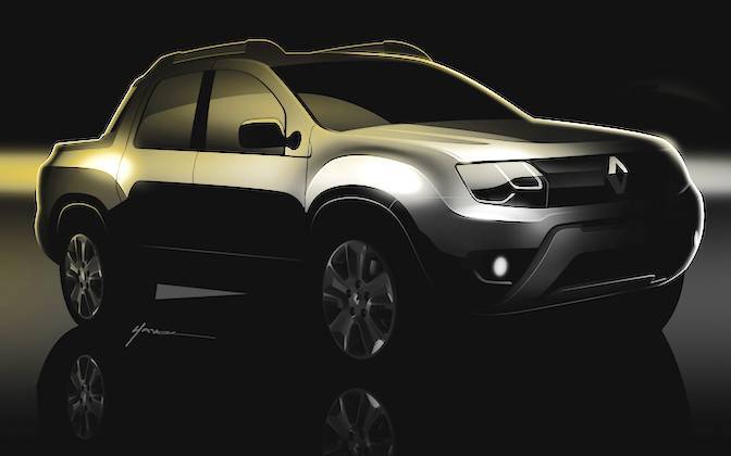 Nuevas imágenes de la pickup Renault Oroch que debutará en el Salón de ...