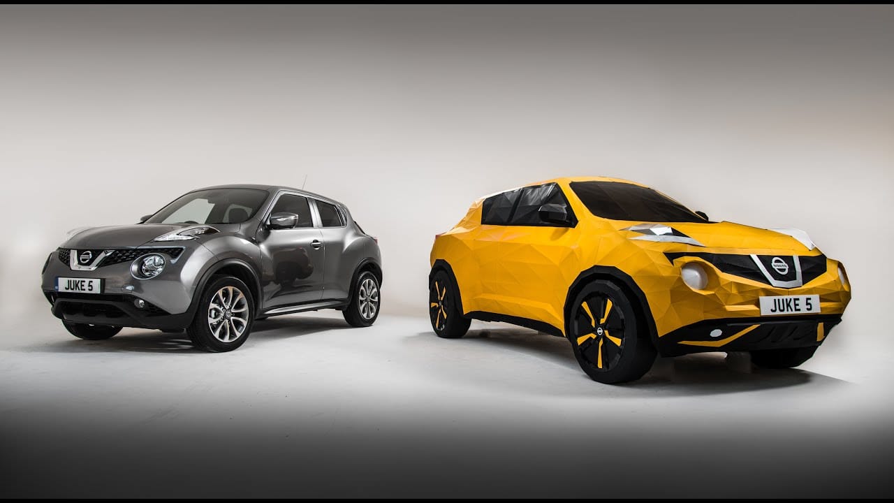 Video: Un origami a escala real para celebrar los 5 años del Nissan Juke