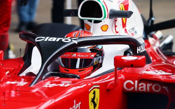 Kimi Räikkönen fue el primer piloto en probar el 'Halo cockpit'